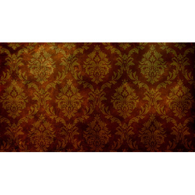 damask wallpaper brown