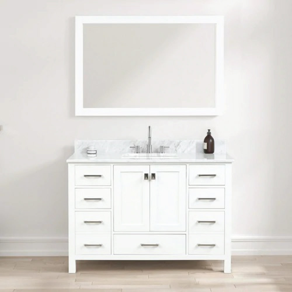 Blossom 48'' Single Bathroom Vanity Base Only in Metal Grey | Wayfair
