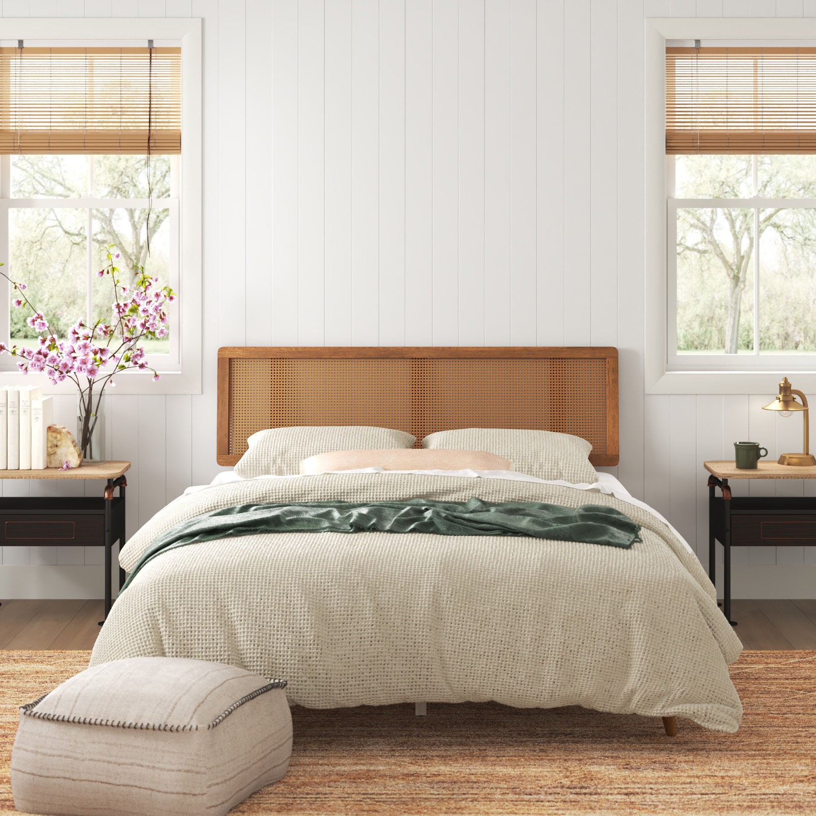 George Oliver Kilyn Mid-Century Modern Walnut Brown Finished Wood And ...