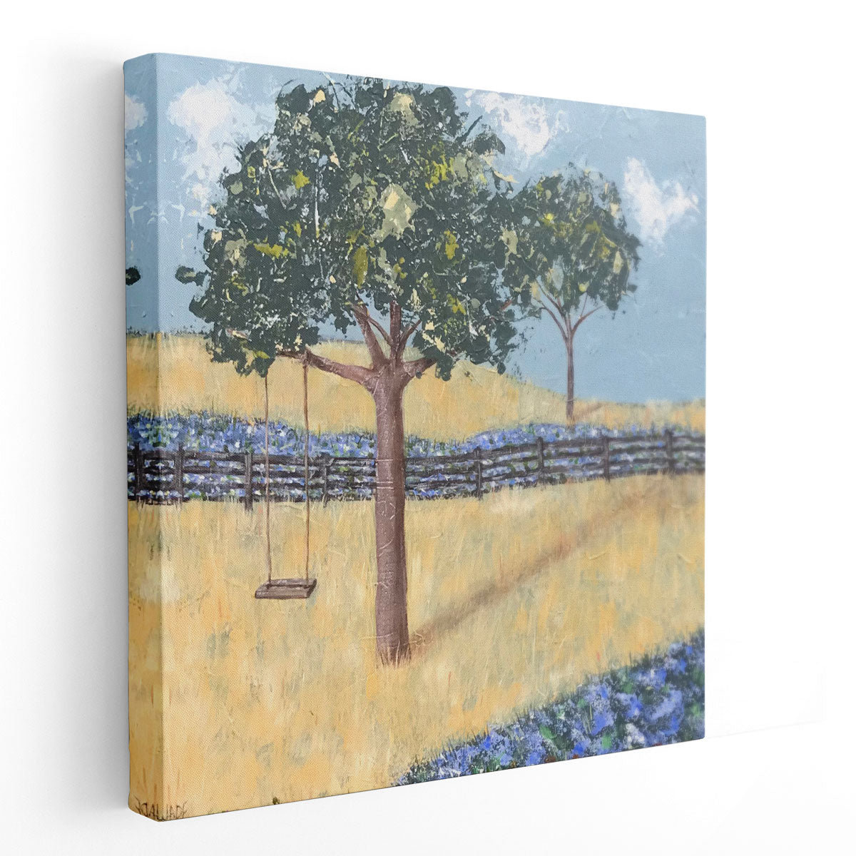 Ophelia & Co. Prairie Fence Line I - Canvas Print Wall Art | Wayfair