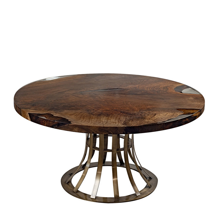 Angora Round Metal Base Dining Table | Wayfair
