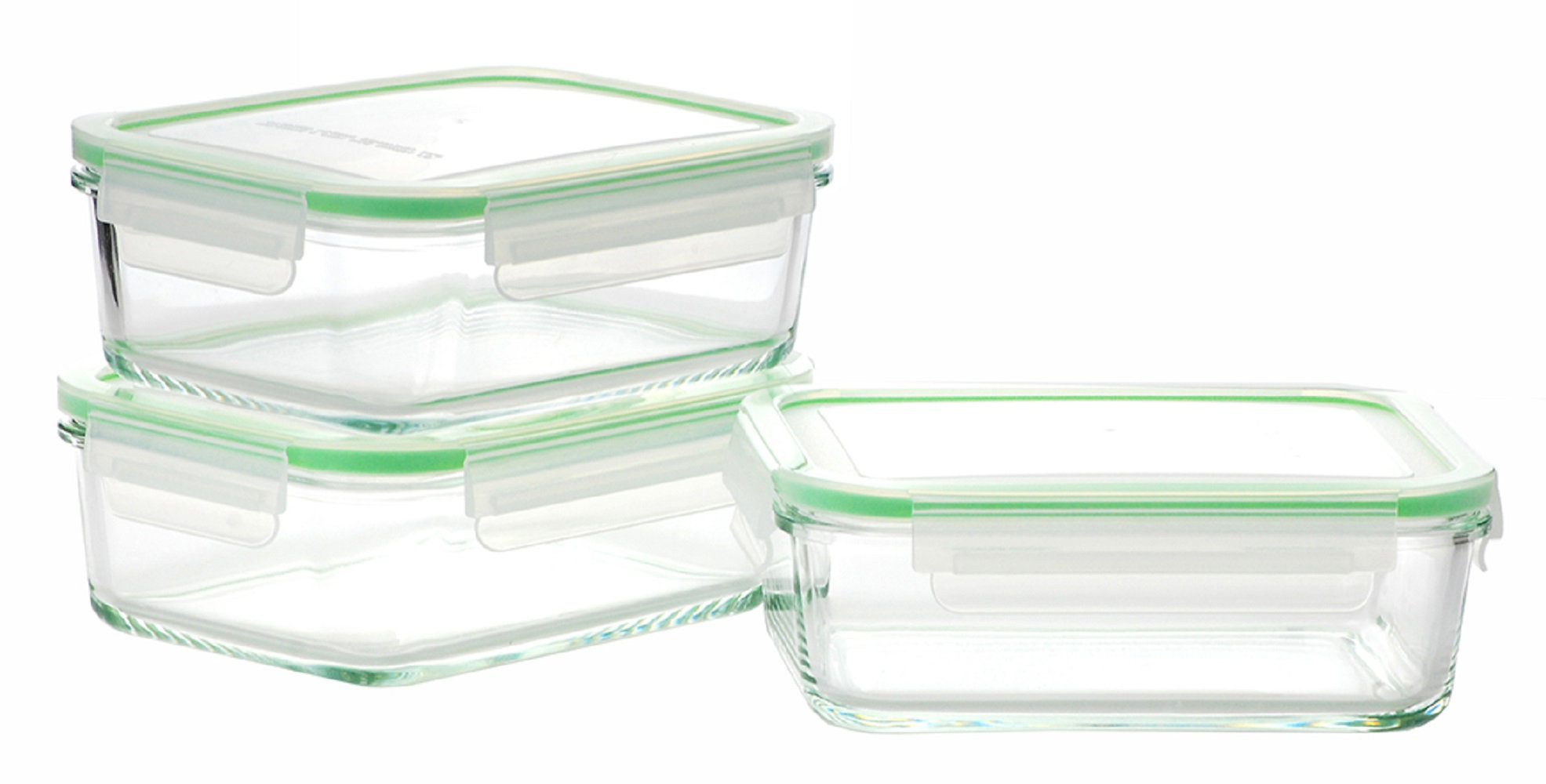 Kinetic Go Green Glasslock Elements Glassworks Elements 3 Container ...