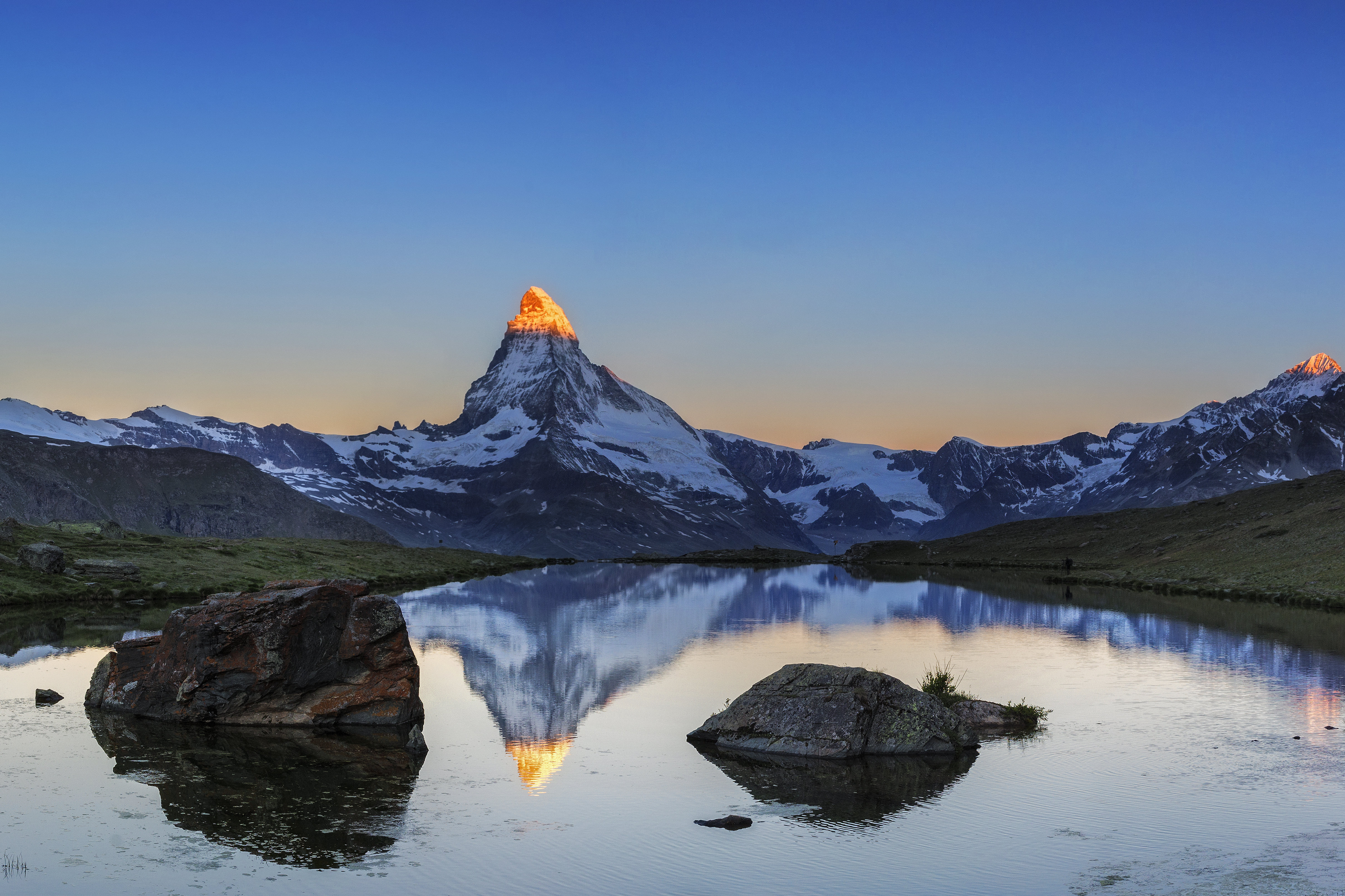 Alpen Home Alpen Glow At Matterhorn by DieterMeyrl - Print | Wayfair.co.uk