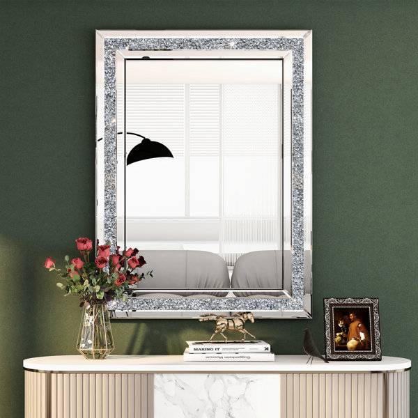 Everly Quinn Rillamas 35.4" Console Table and Wall Mirror Set & Reviews ...