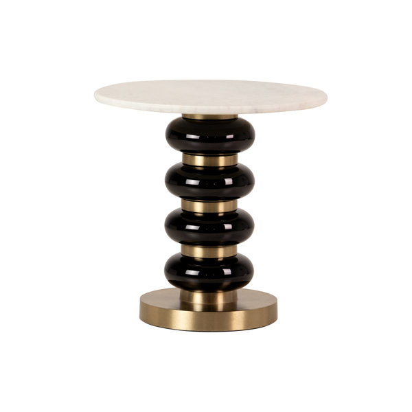 Ethan Chloe Marble Glass Side Table | Wayfair.co.uk
