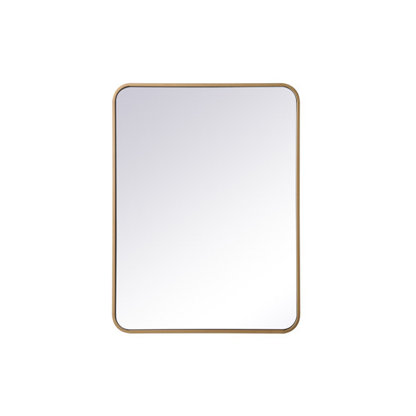 RE/FINE™ Sabine Metal Rounded Rectangle Wall Mirror & Reviews | Wayfair