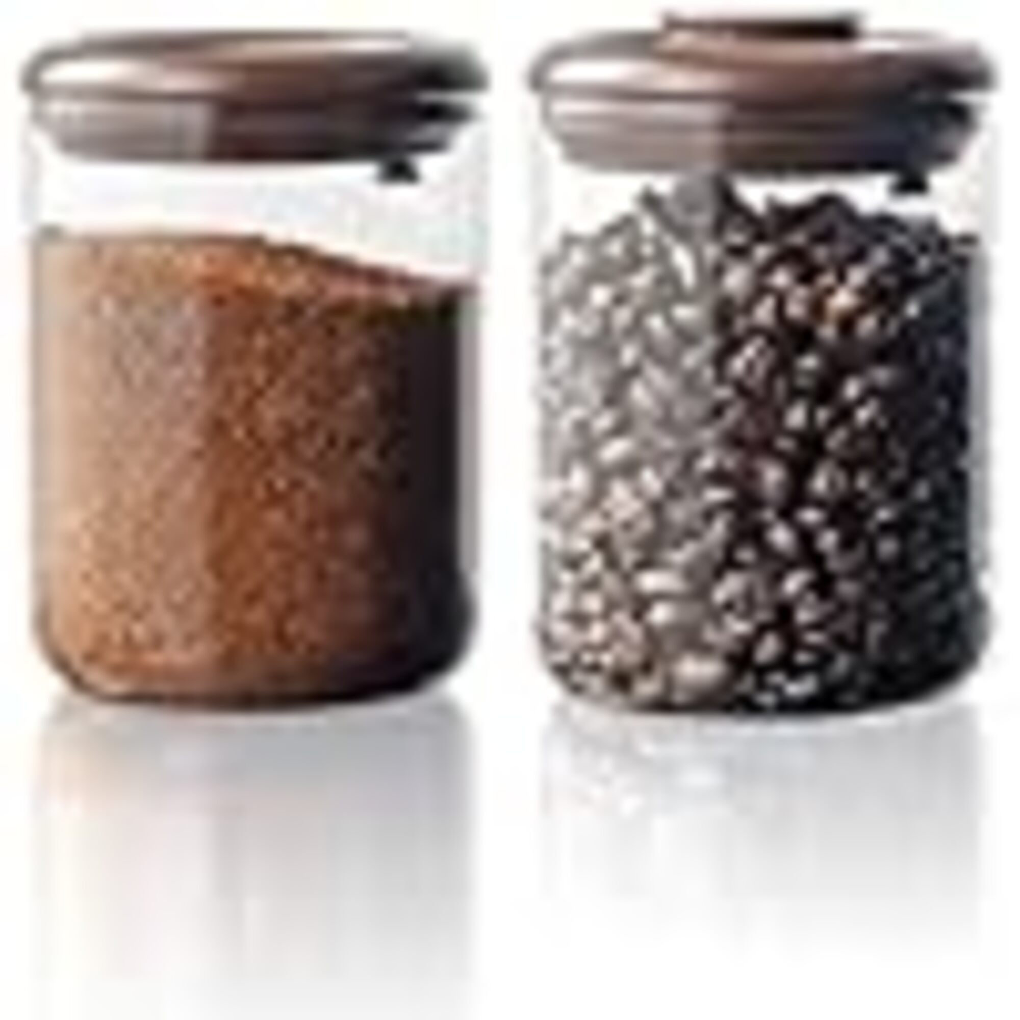 Latitude Run® Glass Coffee Container - 900Ml X 2 Pop Top Coffee Storage ...