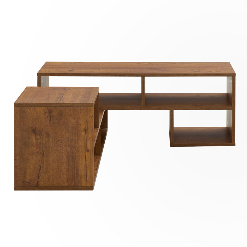 Wrought Studio™ 2 Pieces Cube L-Shaped TV Console Stand | Wayfair