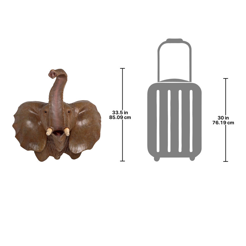 Design Toscano Exotic African Elephant Trophy Wall Sculpture | Wayfair