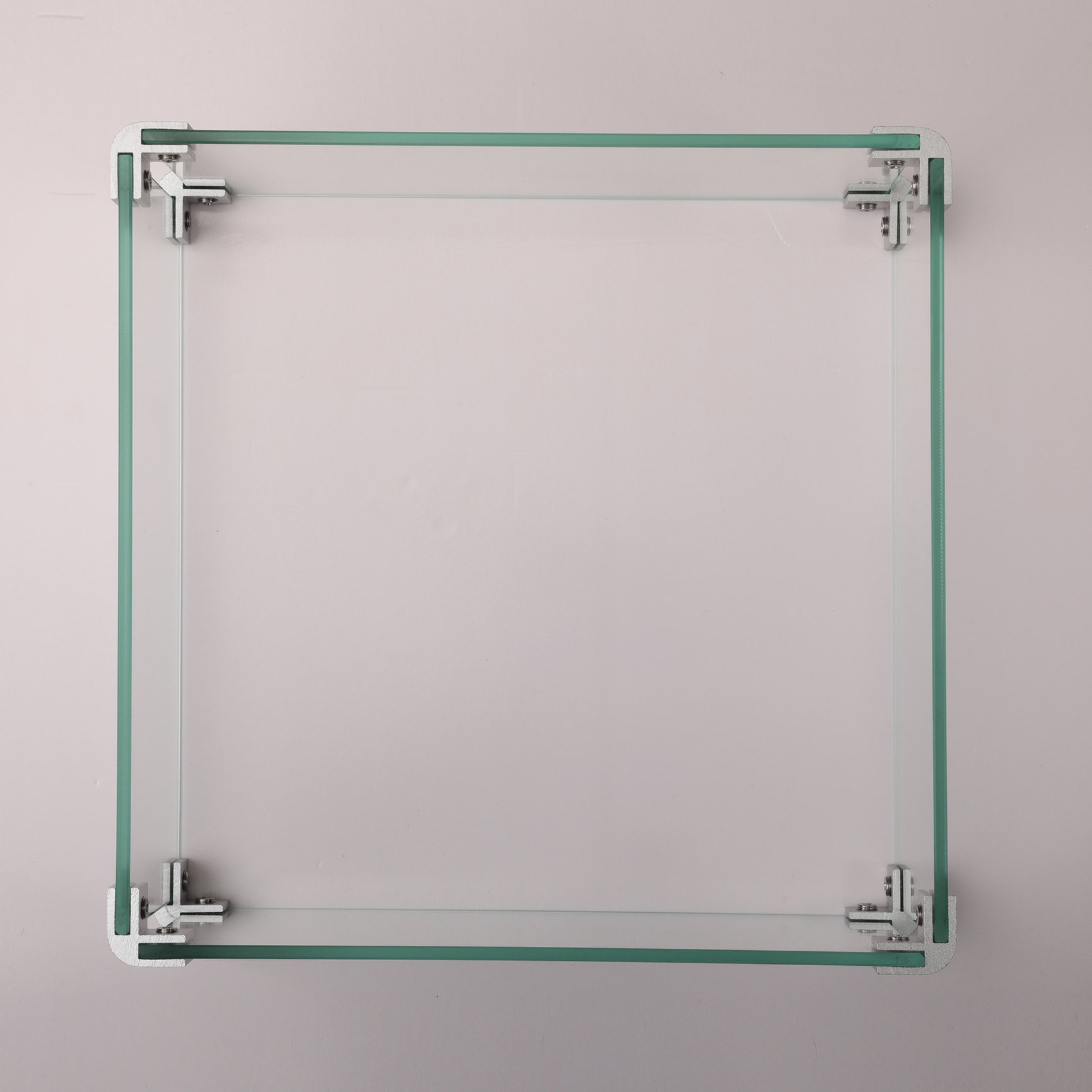 Wrought Studio™ 14.4"x14.4" Transparent Square Fireplace Table Glass ...