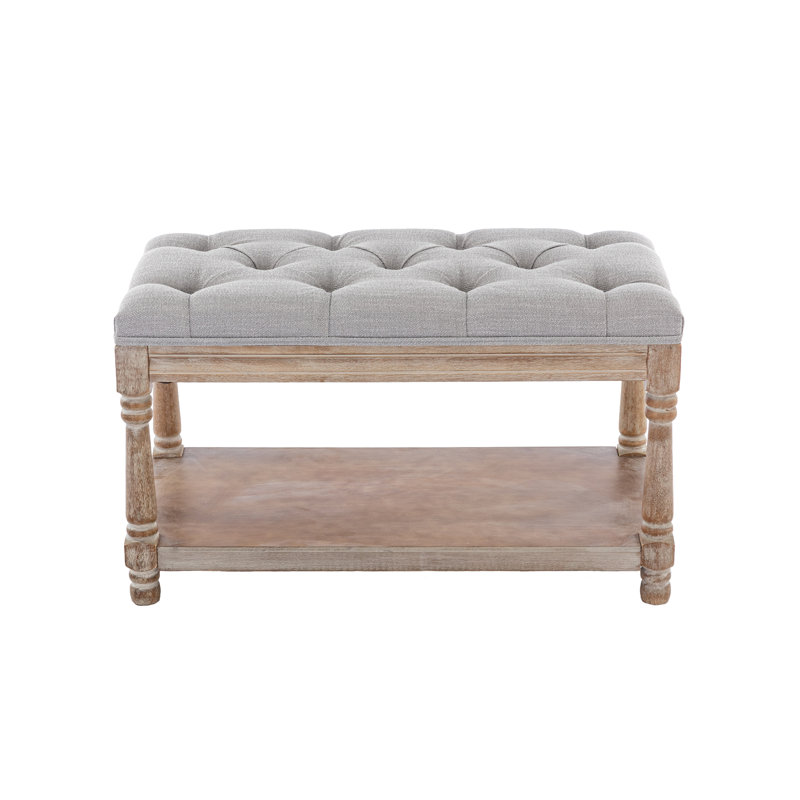 Ophelia & Co. Eirwyn Linen Upholstered Storage Bench & Reviews | Wayfair
