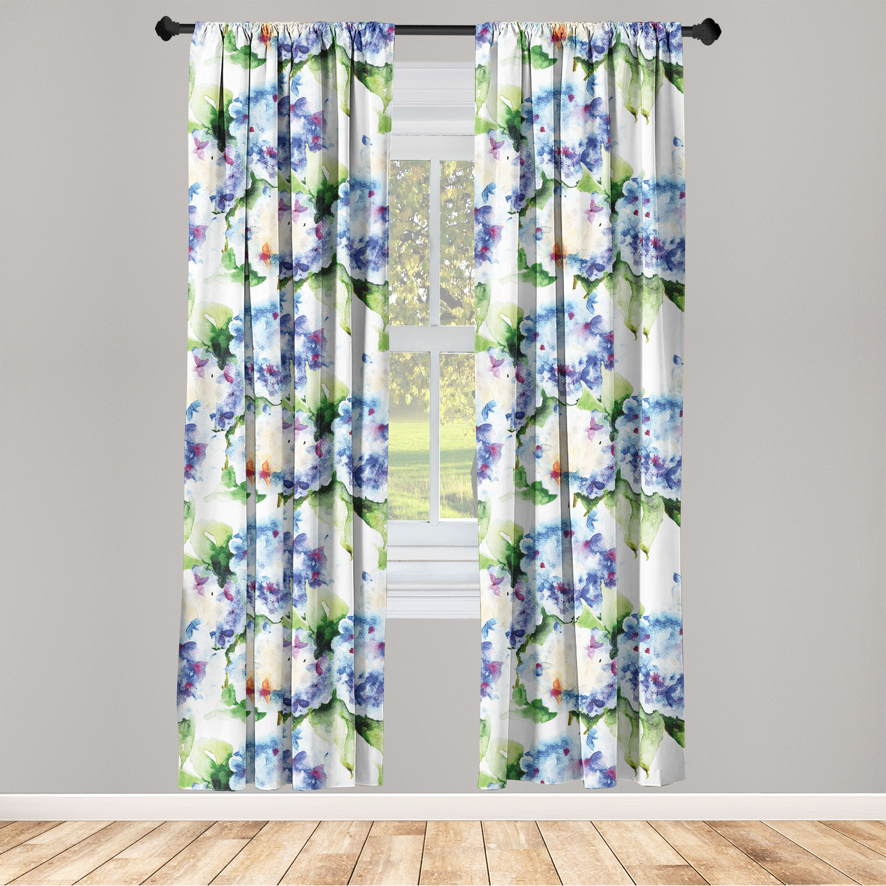 East Urban Home Yaneth Microfiber Room Darkening Curtain Pair | Wayfair