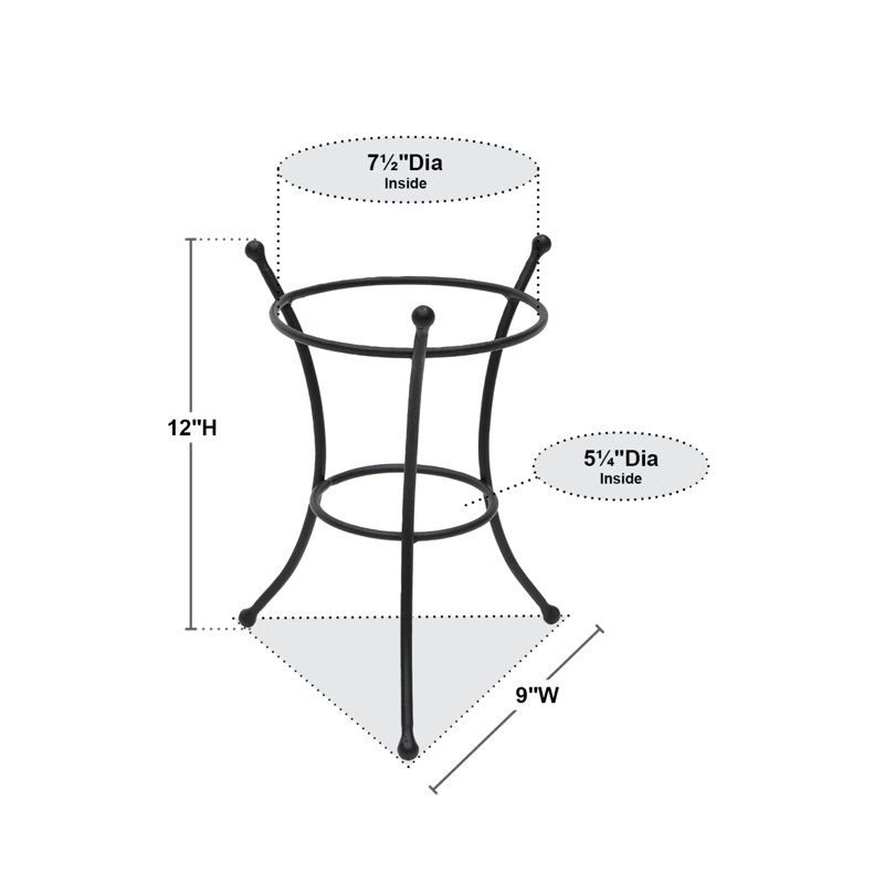 Charlton Home® Selby Metal Gazing Ball Stand & Reviews | Wayfair