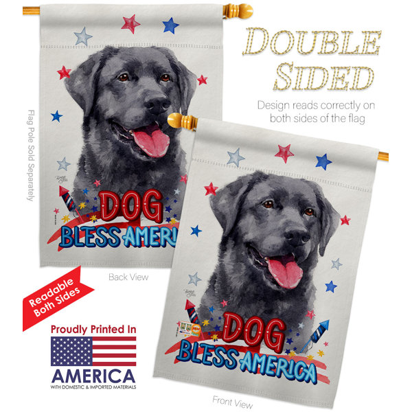Breeze Decor Double Sided 40'' H x 28'' W Polyester Dog House Flag ...