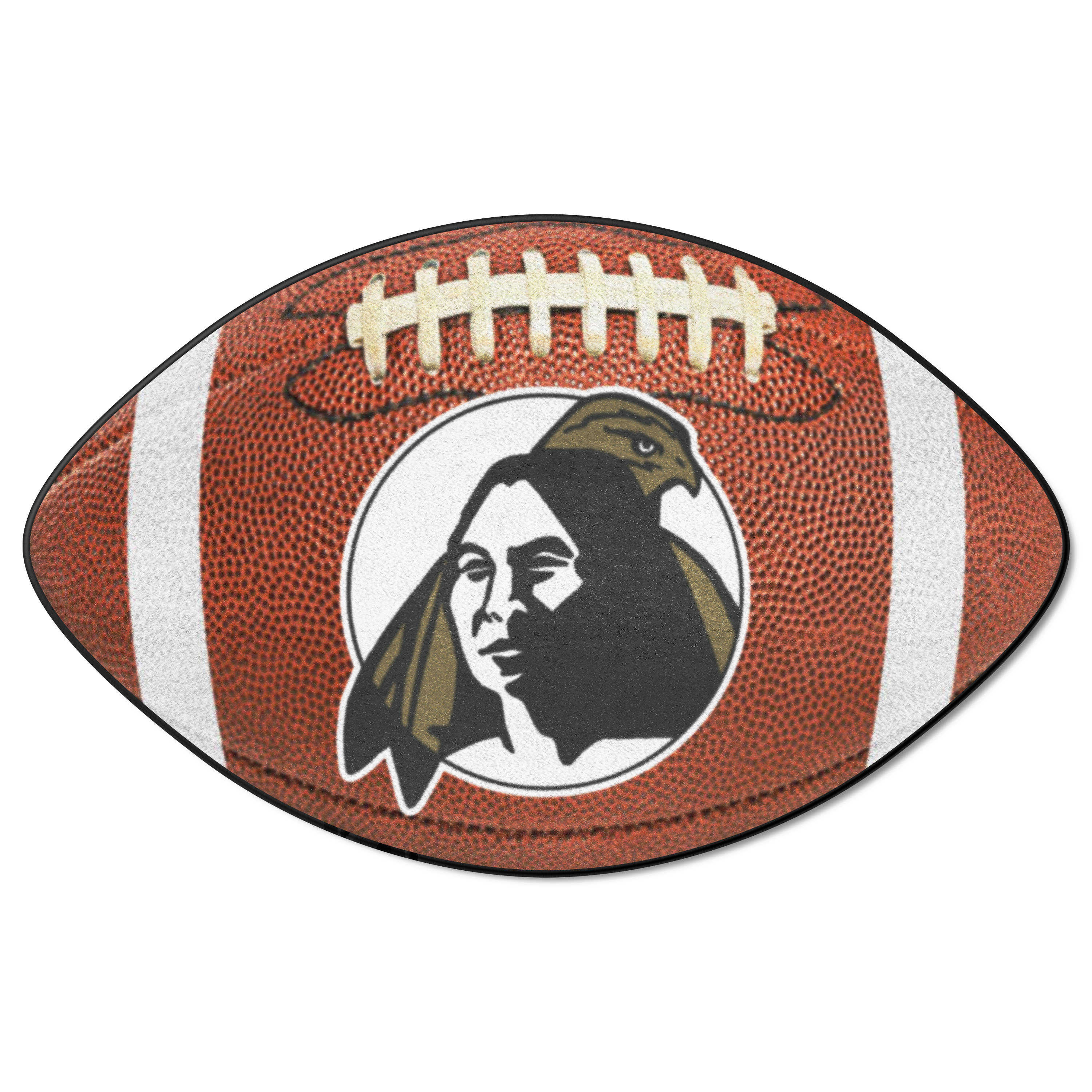 FANMATS UNC Pembroke_UNC Pembroke Braves Football Rug - 20.5In. X 32 ...