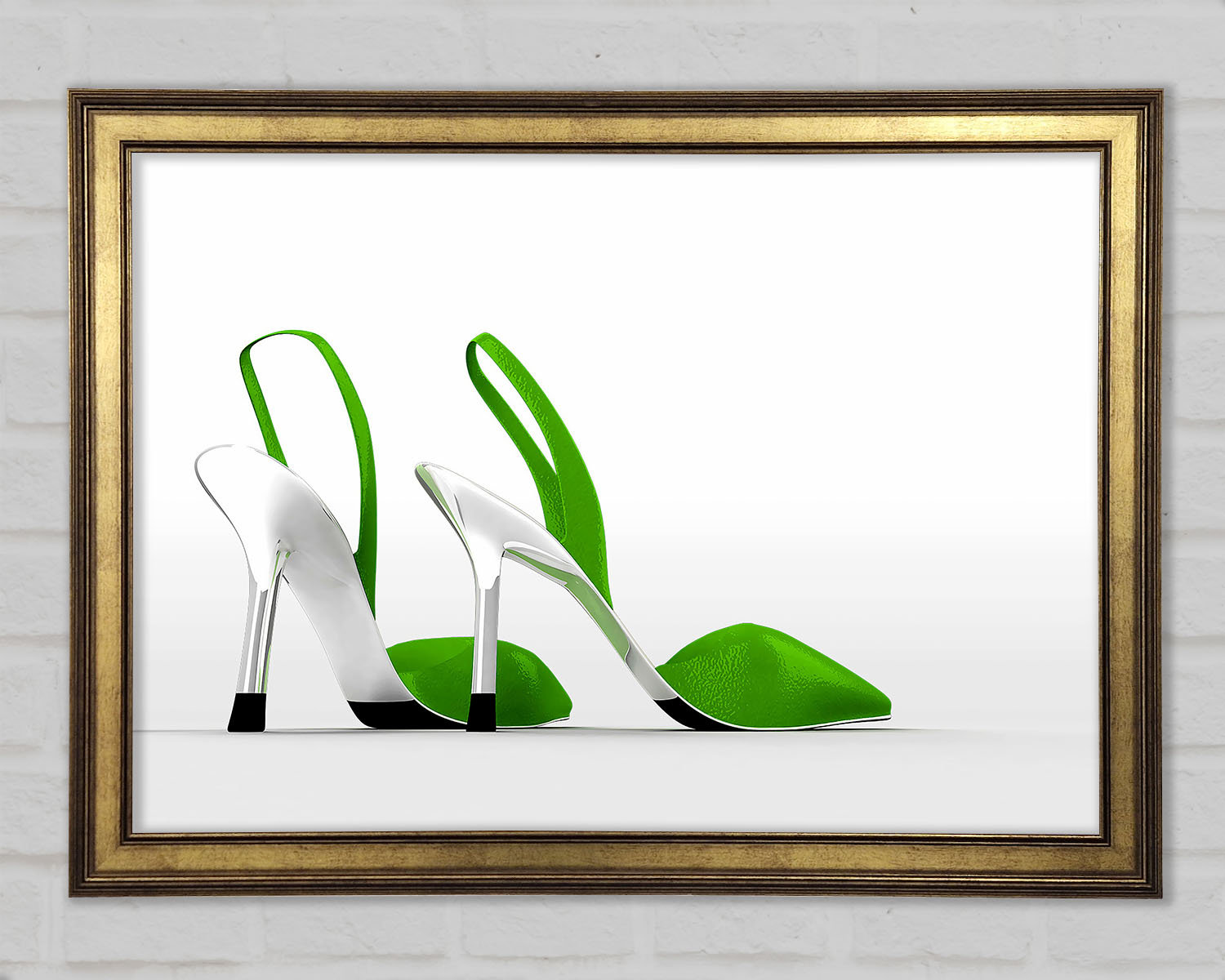 Canora Grey Lime Shoes Framed Print Wall Art | Wayfair.co.uk