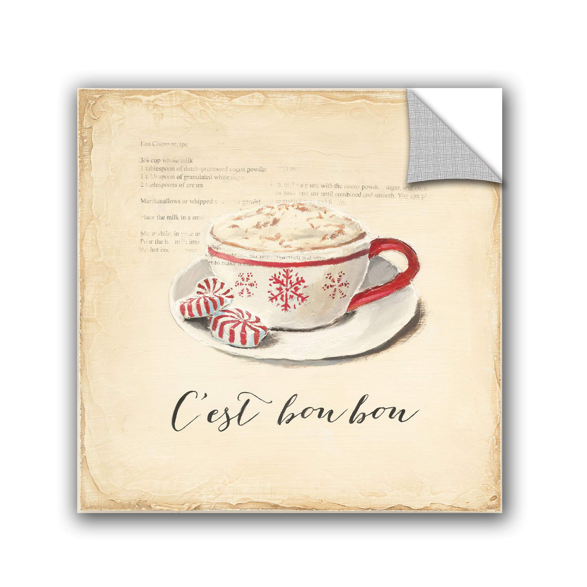 ArtWall Emily Adams C Est Bon Bon Wall Decal | Wayfair