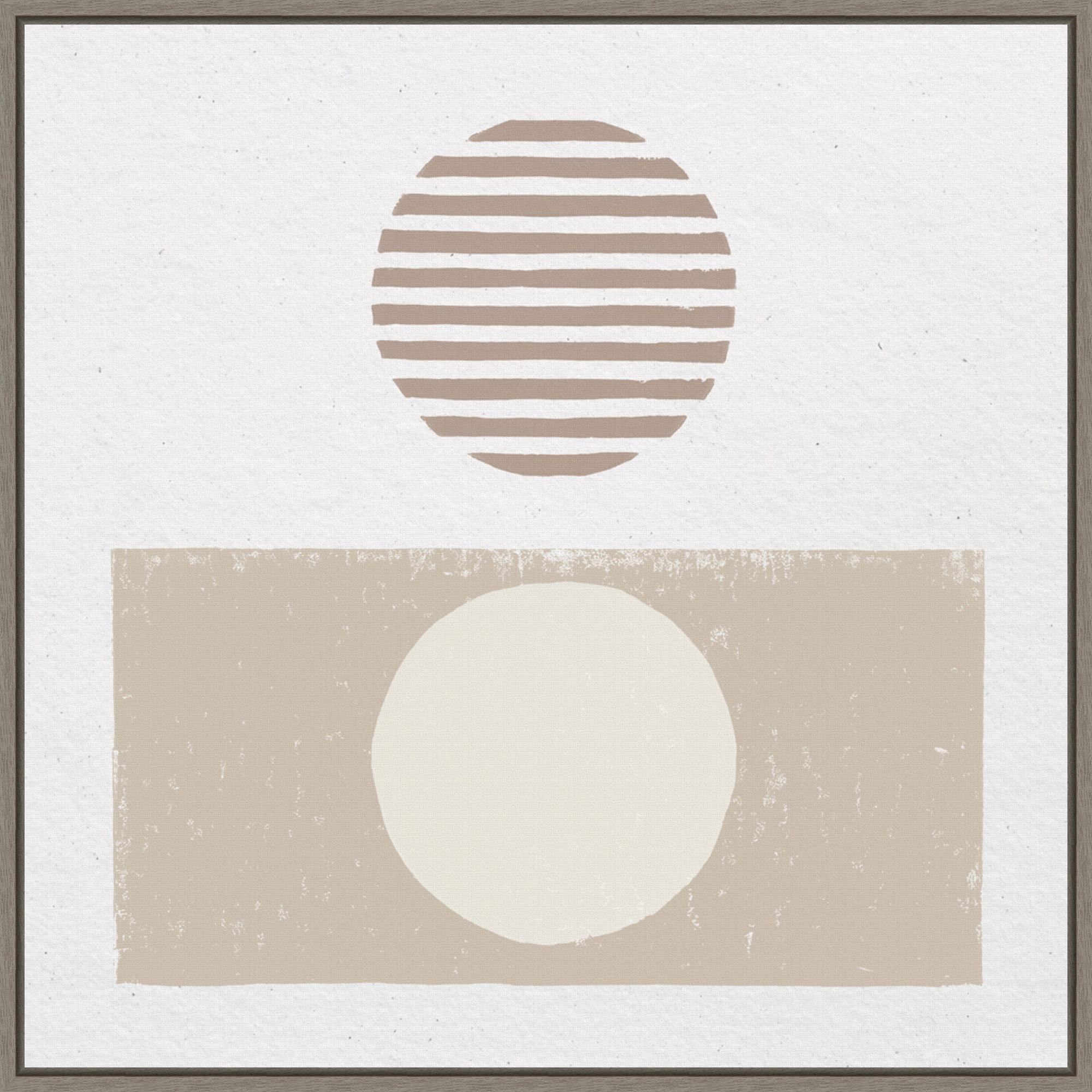 George Oliver Reflection II Neutral By Moira Hershey Framed Canvas Wall ...