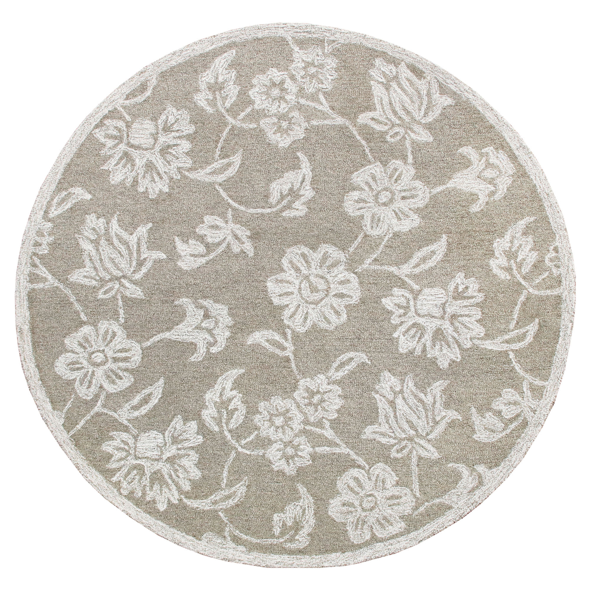 Alcott Hill® Round Borlaug Wool Area Rug with Non-Slip Backing | Wayfair
