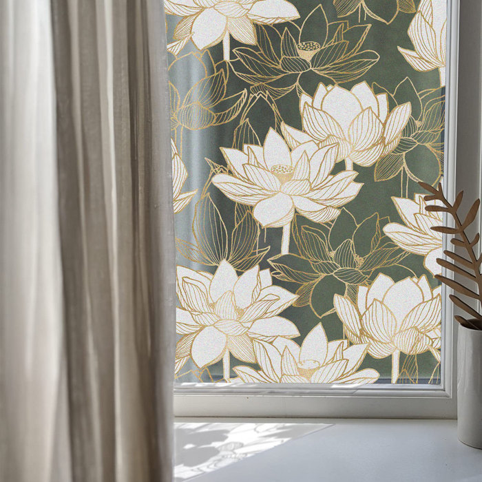 Bungalow Rose Plants & Flowers Window Decal | Wayfair