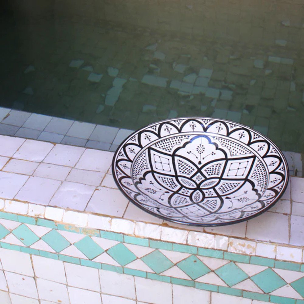 Bungalow Rose Round Ceramic Platter | Wayfair