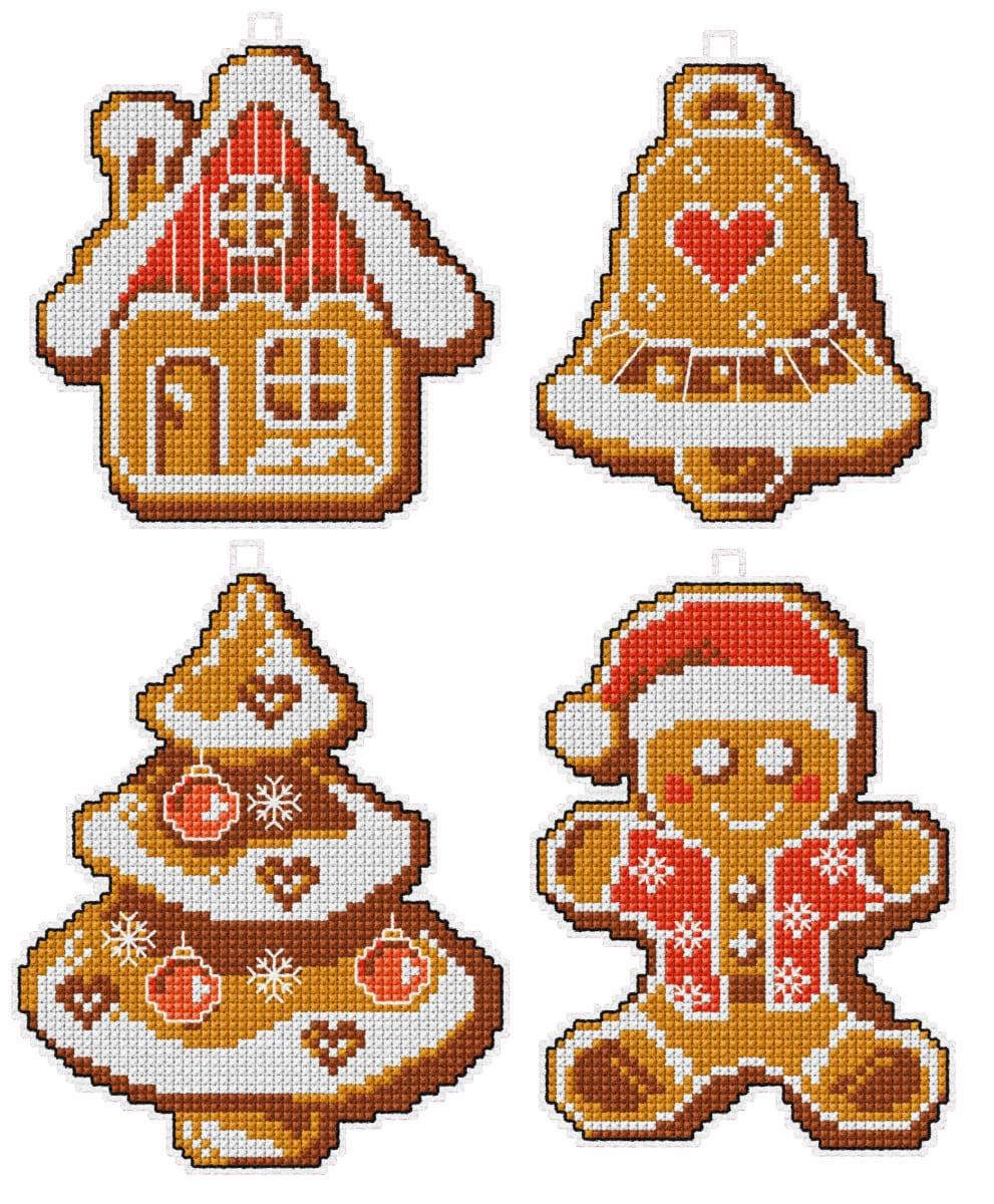 The Holiday Aisle® Counted cross stitch kit with plastic canvas ...