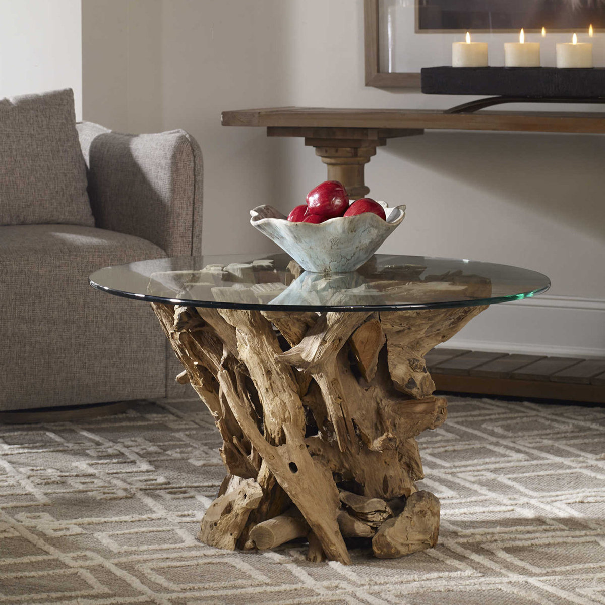 Birch Lane™ Julip Driftwood Abstract Coffee Table & Reviews | Birch Lane