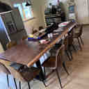 Union Rustic Lemay Iron Trestle Dining Table & Reviews - Wayfair Canada