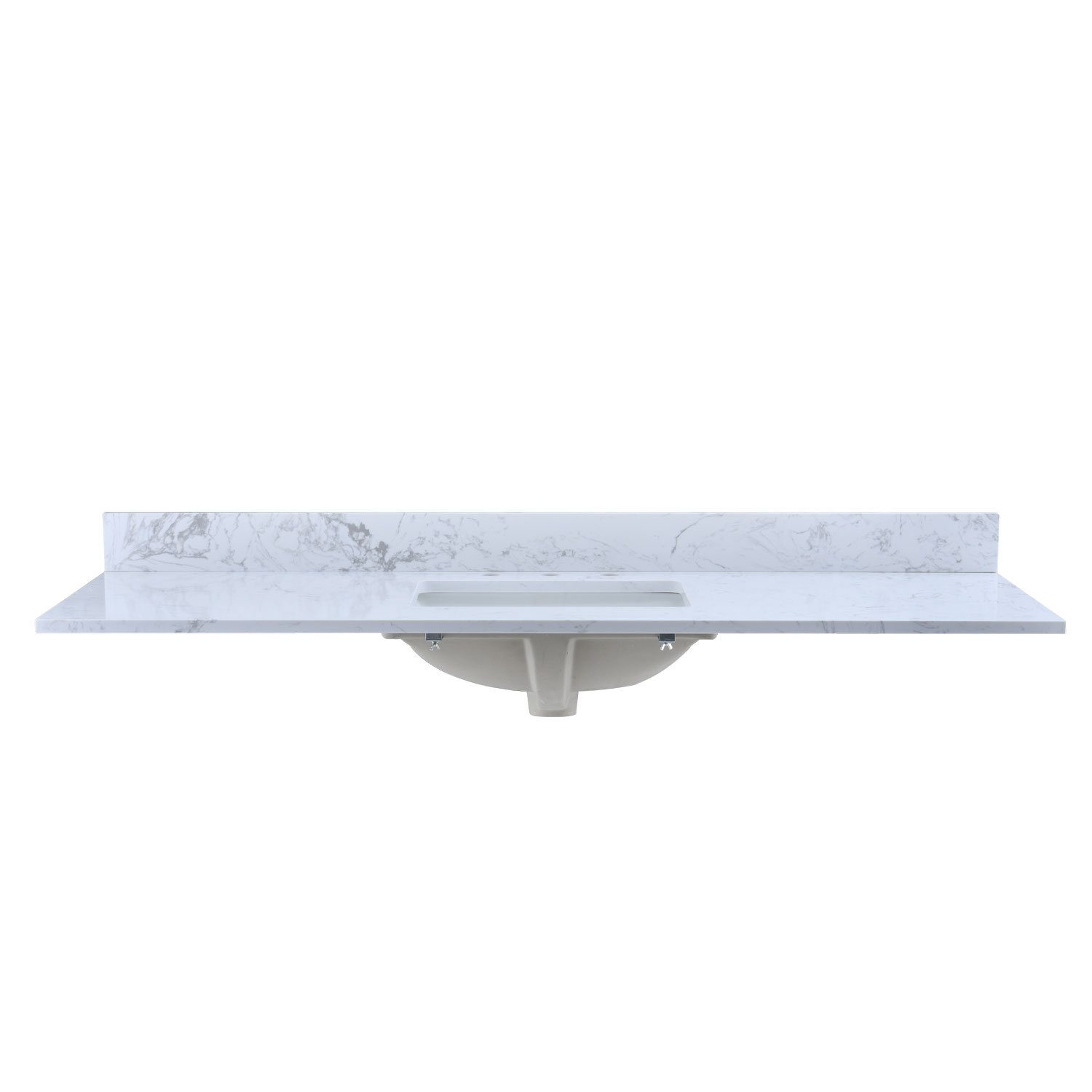 PROOX 48'' Single Bathroom Vanity Top in White with Engineered ...