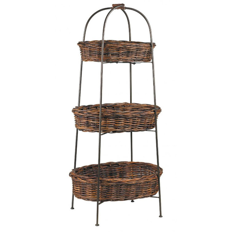Bay Isle Home 3 Tier Metal Basket | Wayfair.co.uk