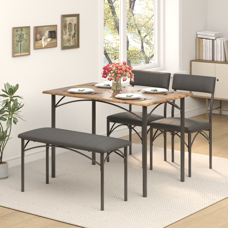 retro dining table set for 4