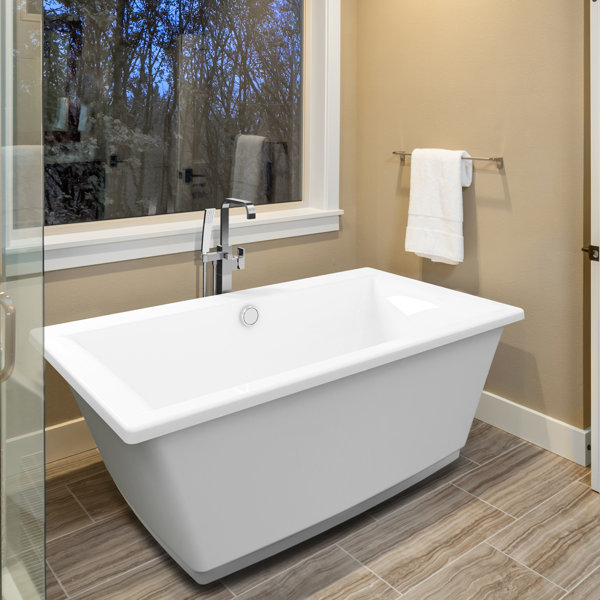 JACUZZI® Fia™ 66" x 36" Freestanding Soaking Bathtub | Wayfair