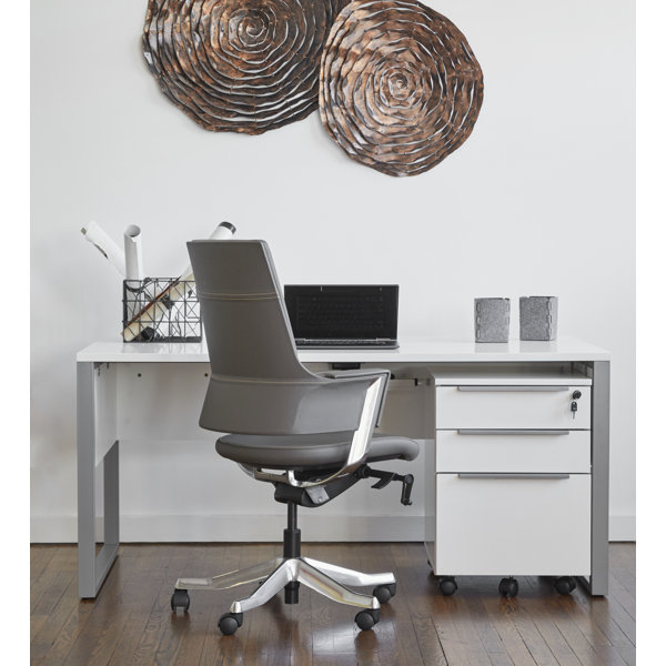 Haaken Furniture Ose Metal Base Writing Desk - Wayfair Canada