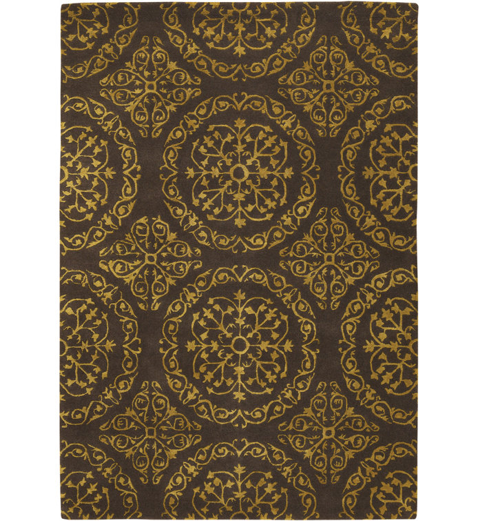 Chandra Wool Damask Rug - Wayfair Canada