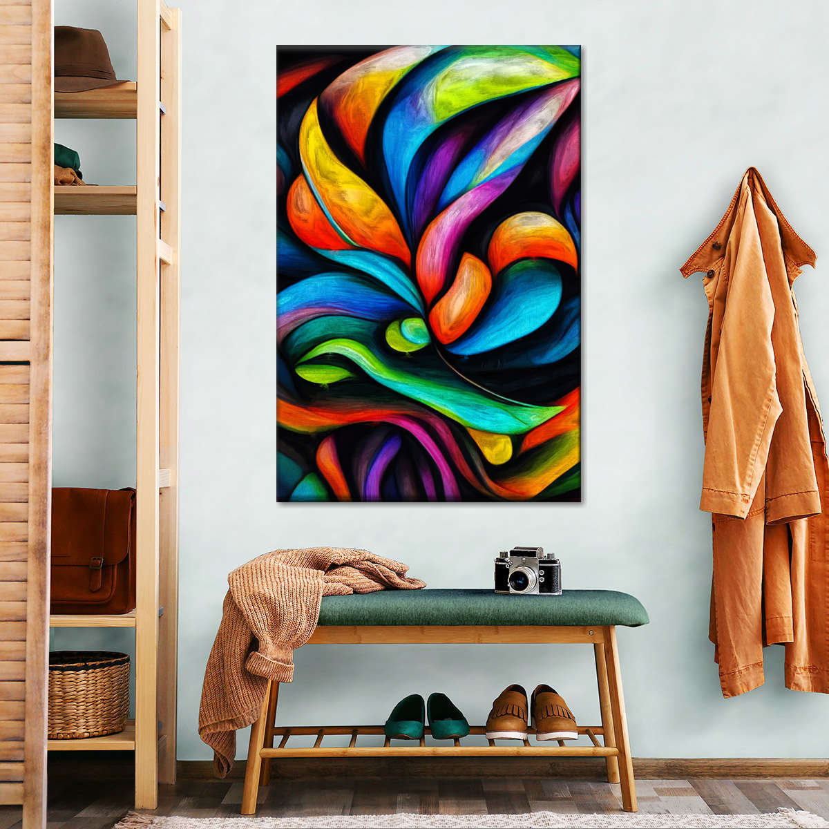 Winston Porter Koi Fish Abstract On Canvas Print | Wayfair