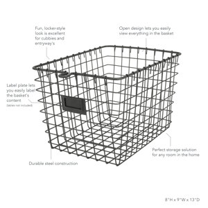 Dotted Line™ Albie Metal/Wire Basket & Reviews | Wayfair