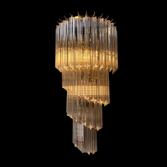 Michael Amini Spiral 5 - Light Flush Mounted Sconce | Perigold