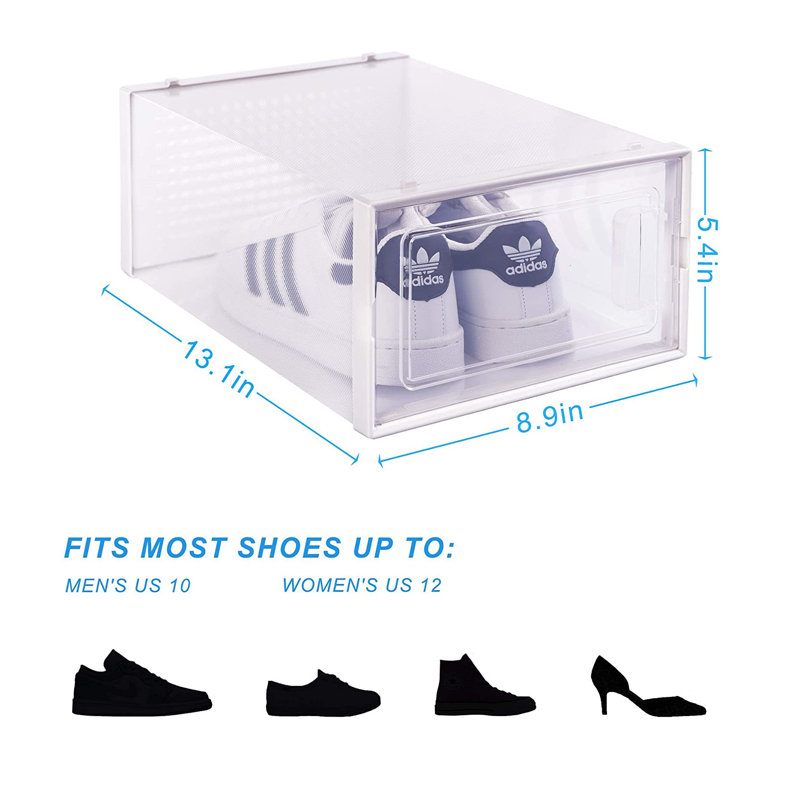 Rebrilliant Foldable Shoe Storage Box in Home | Wayfair