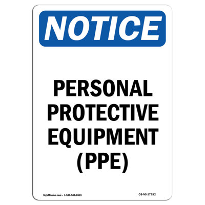 SignMission Personal Protective Equipment (PPE) Sign | Wayfair