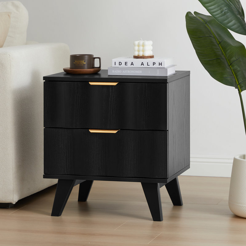 George Oliver 2 - Drawer End Table With Storage, 2 - Drawer Nightstand ...
