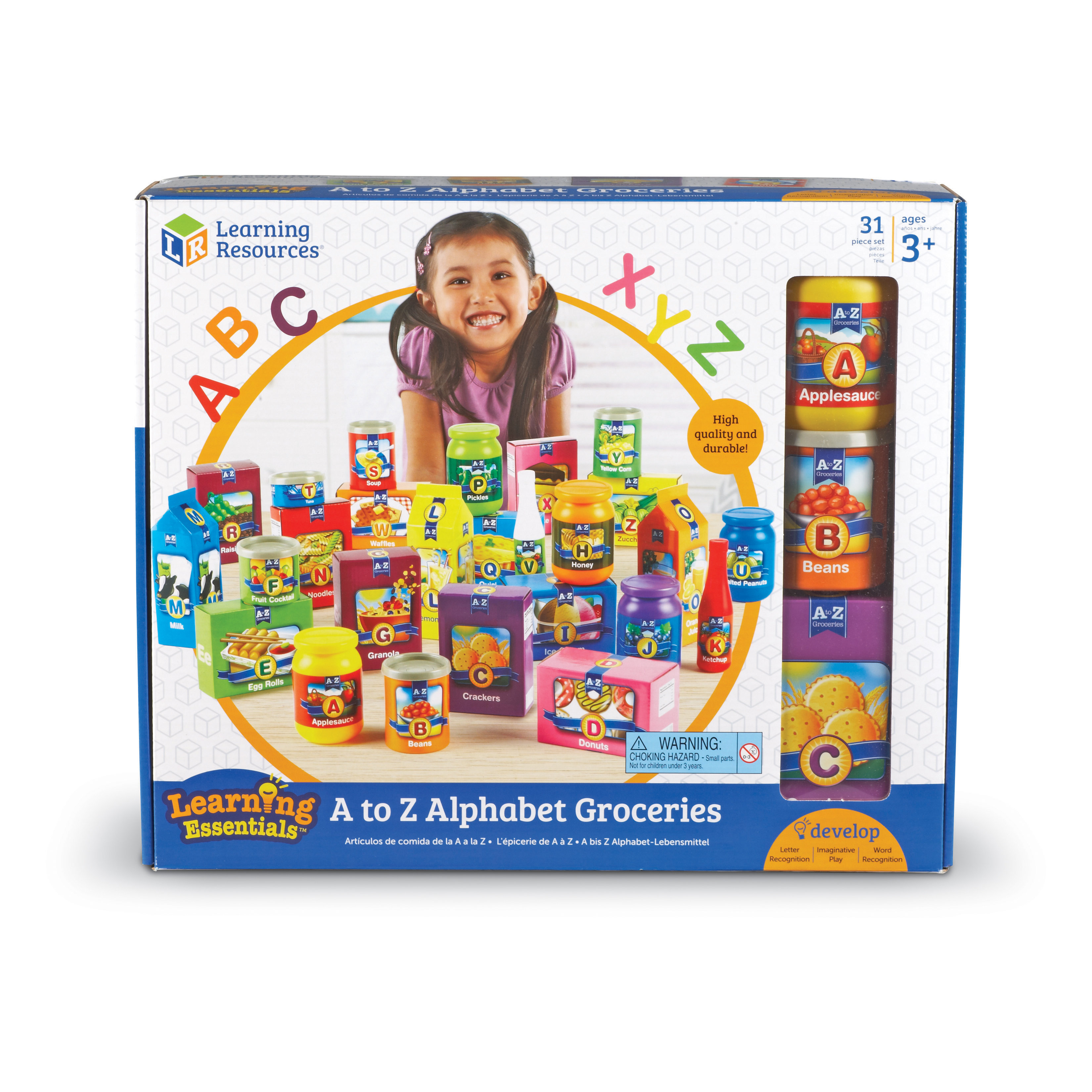 Learning Resources Essentials™ 26 Piece A to Z Alphabet Grocery Set ...