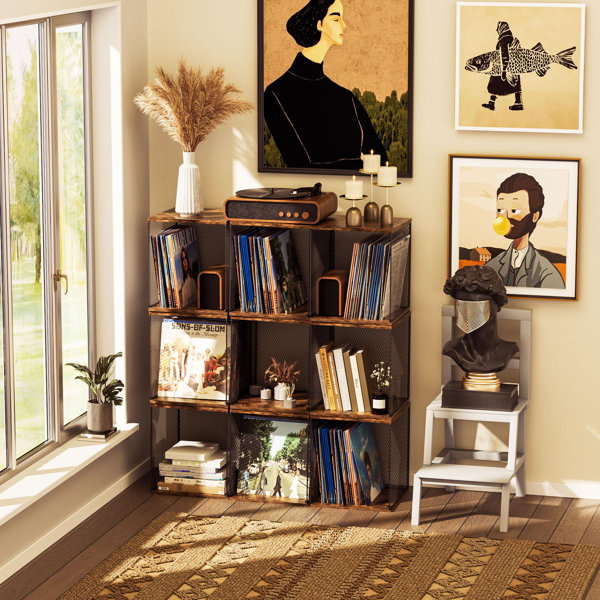 17 Stories 2 Cubes Of Record Holder Shelf Vinyl Record Storage ...