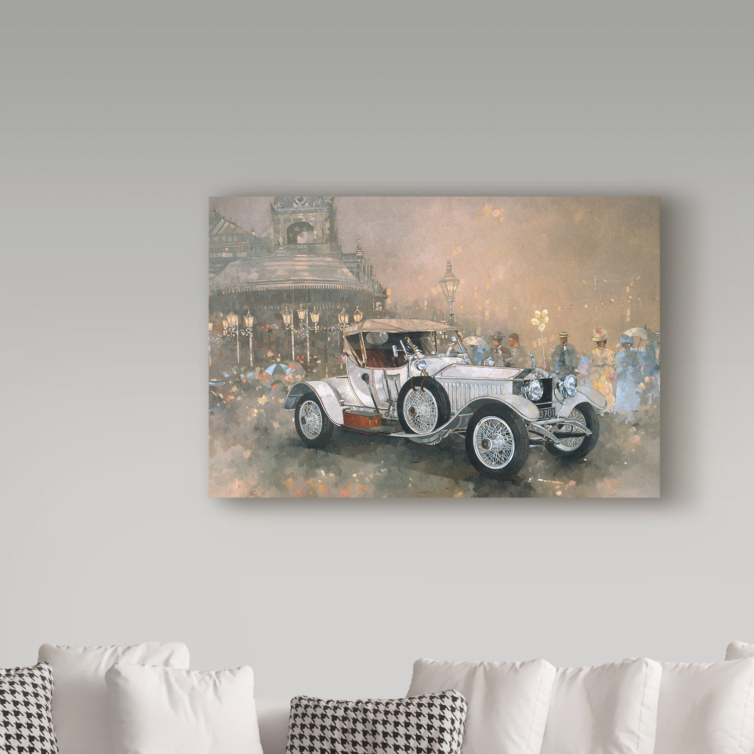 Trademark Fine Art 'Ghost in Scarborough' Oil Painting Print on Wrapped ...