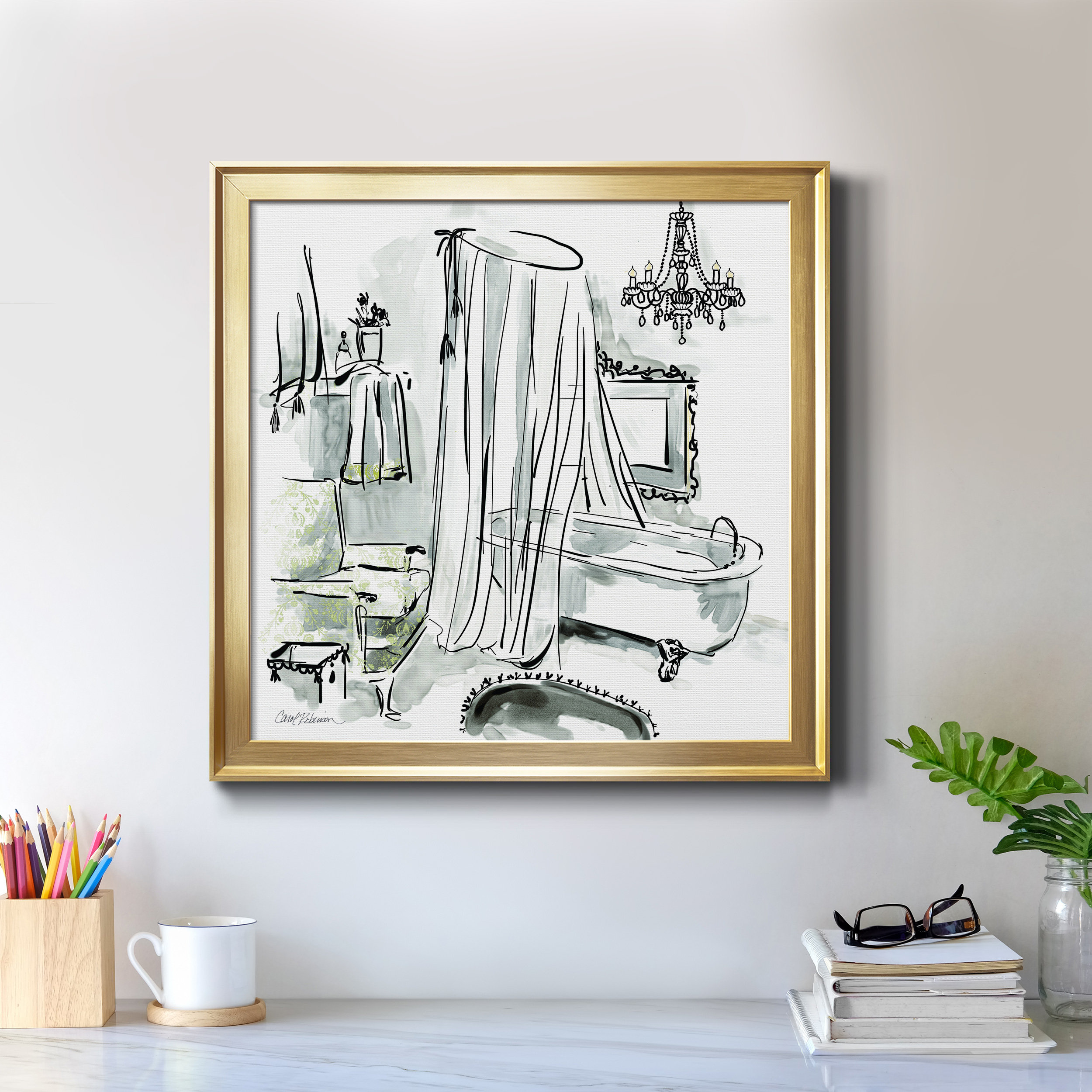 Ophelia & Co. Opulent Bath I - Picture Frame Print on Canvas - Wayfair ...