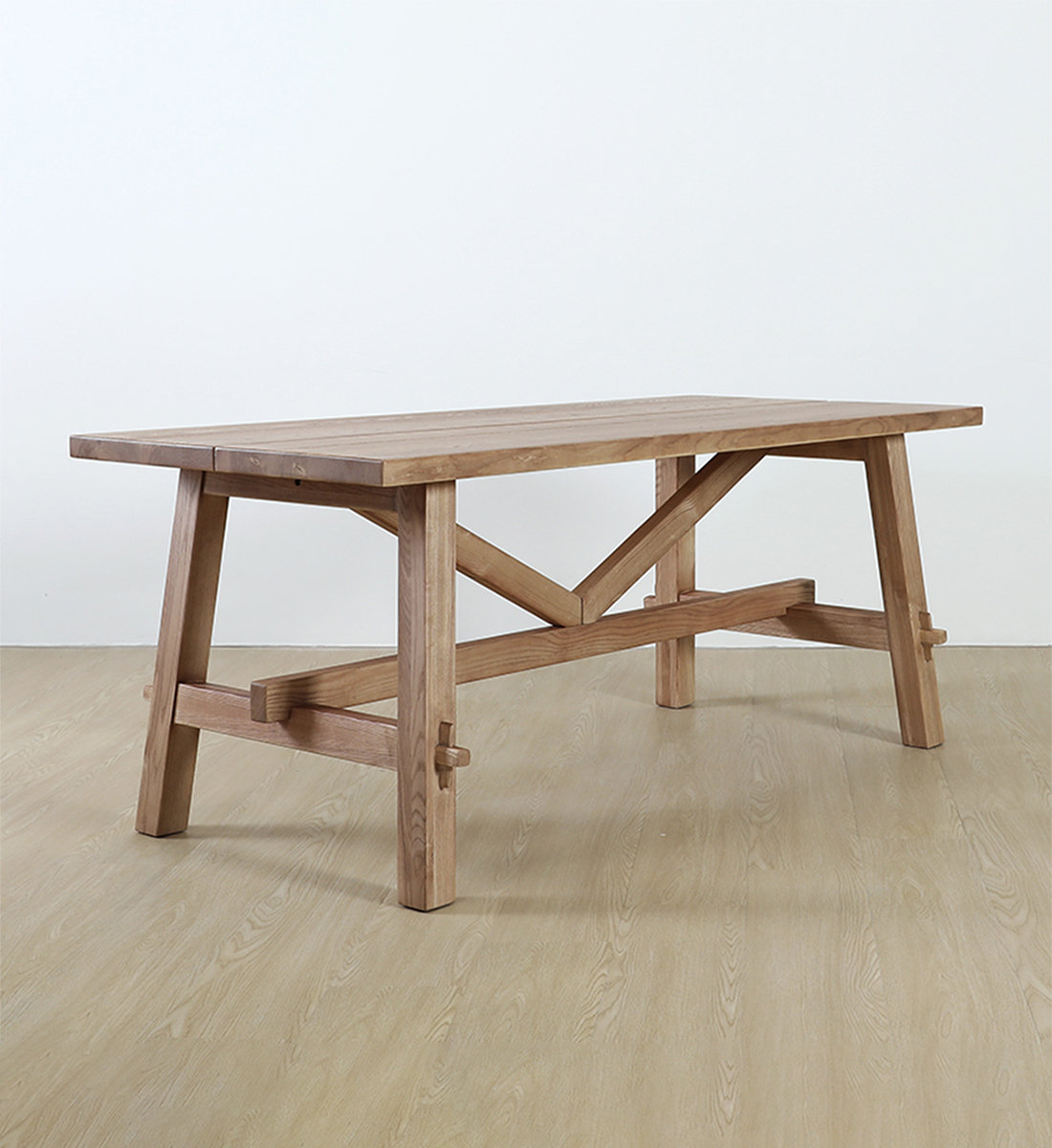 Stella Trek Solid Wood Nordic Simple Rectangular Dining Table - Wayfair ...
