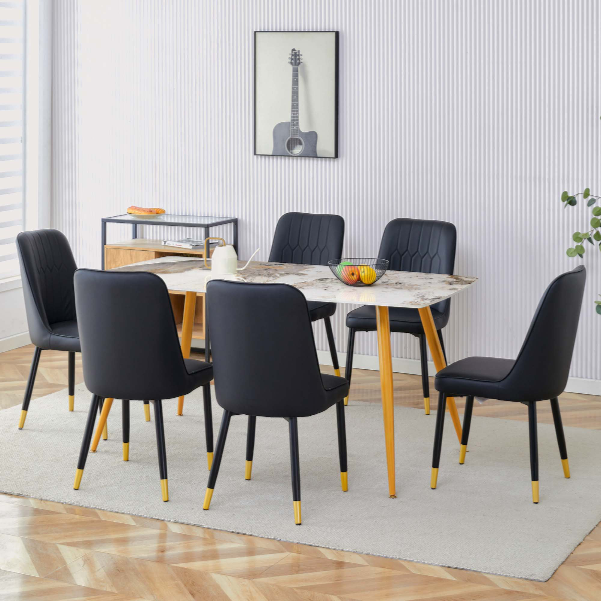 David Table And Chair Set.Modern Minimalist Dining Table. White ...
