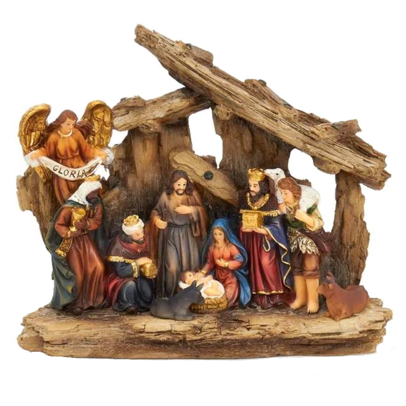 Kurt Adler 11 Piece Resin Table Piece Nativity Set & Reviews | Wayfair