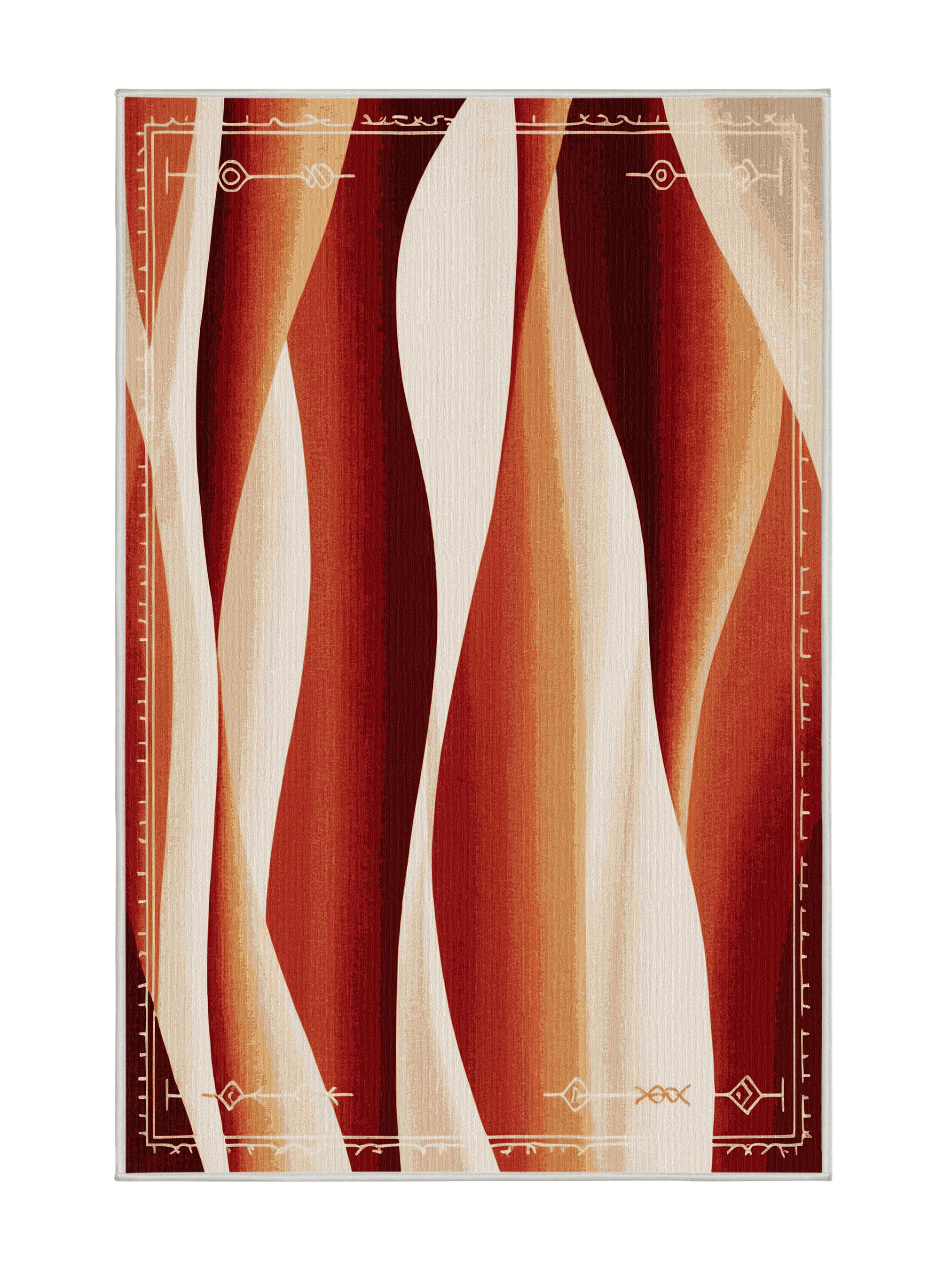 Wrought Studio™ Terracotta Horizon Rug | Wayfair