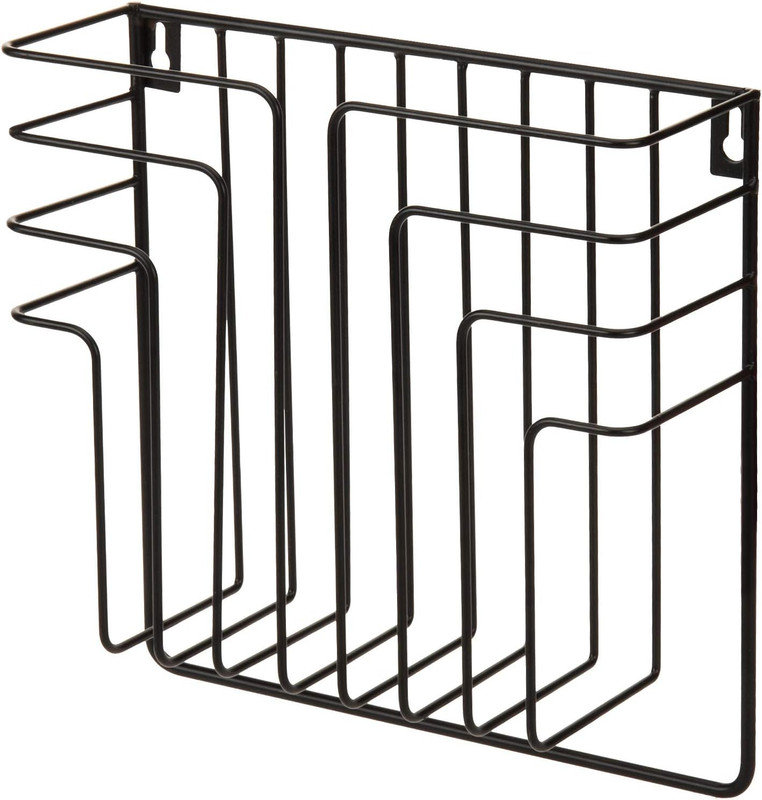 Rebrilliant Modern Design Black Metal Wire Wall Mounted Magazine | Wayfair