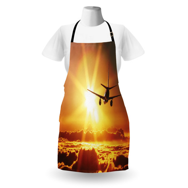 East Urban Home Scenery Apron Unisex, Widebody Jet Air Plane, Adult ...